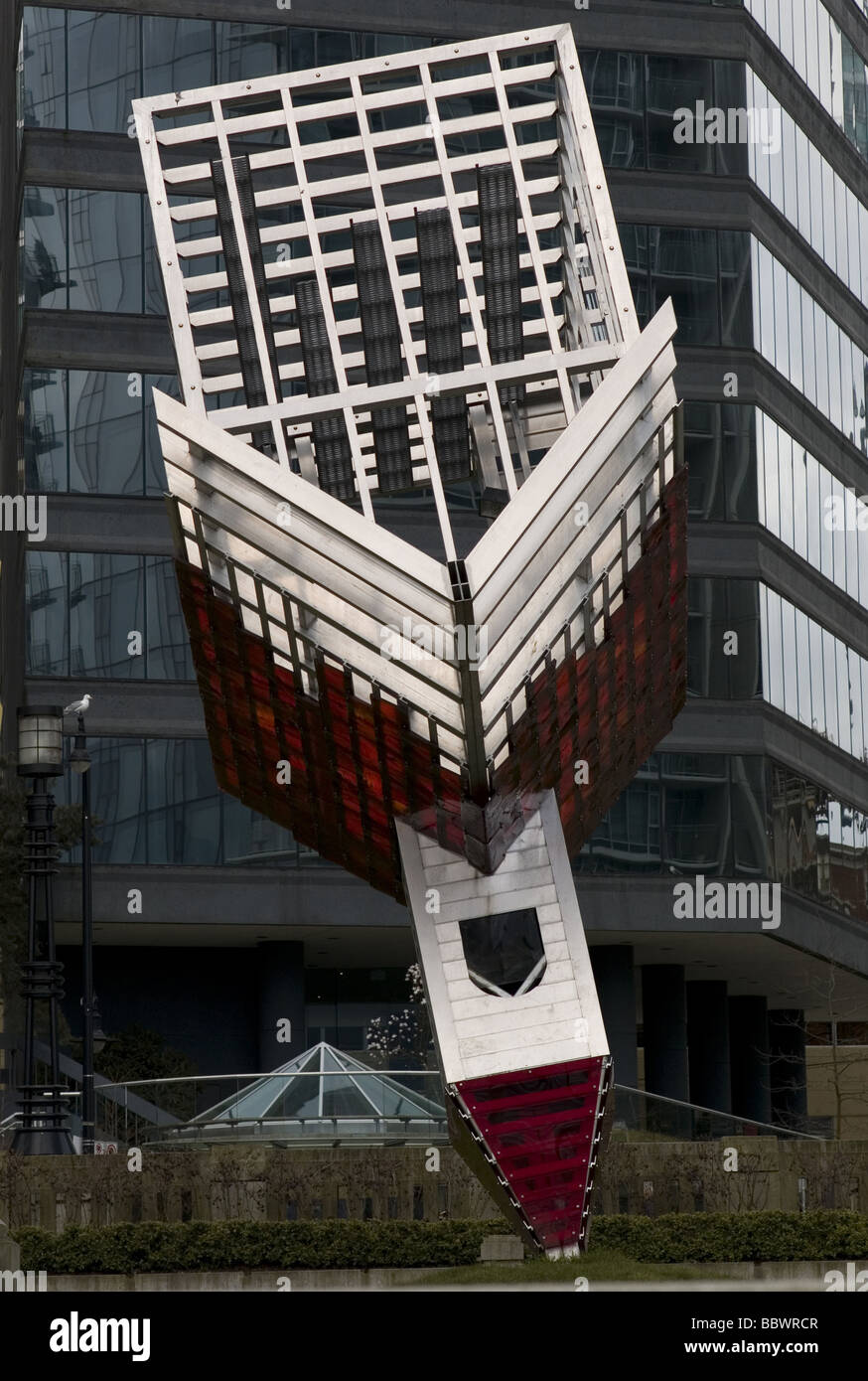 Upside down steel structure in Vancouver, British Columbia, Canada ...