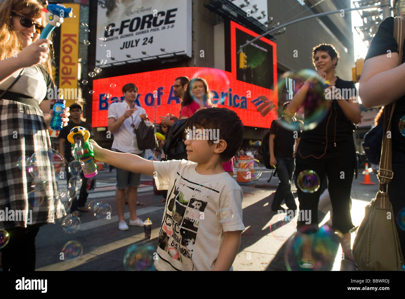 Hundreds of people gather in Times Square in New York to launch ...