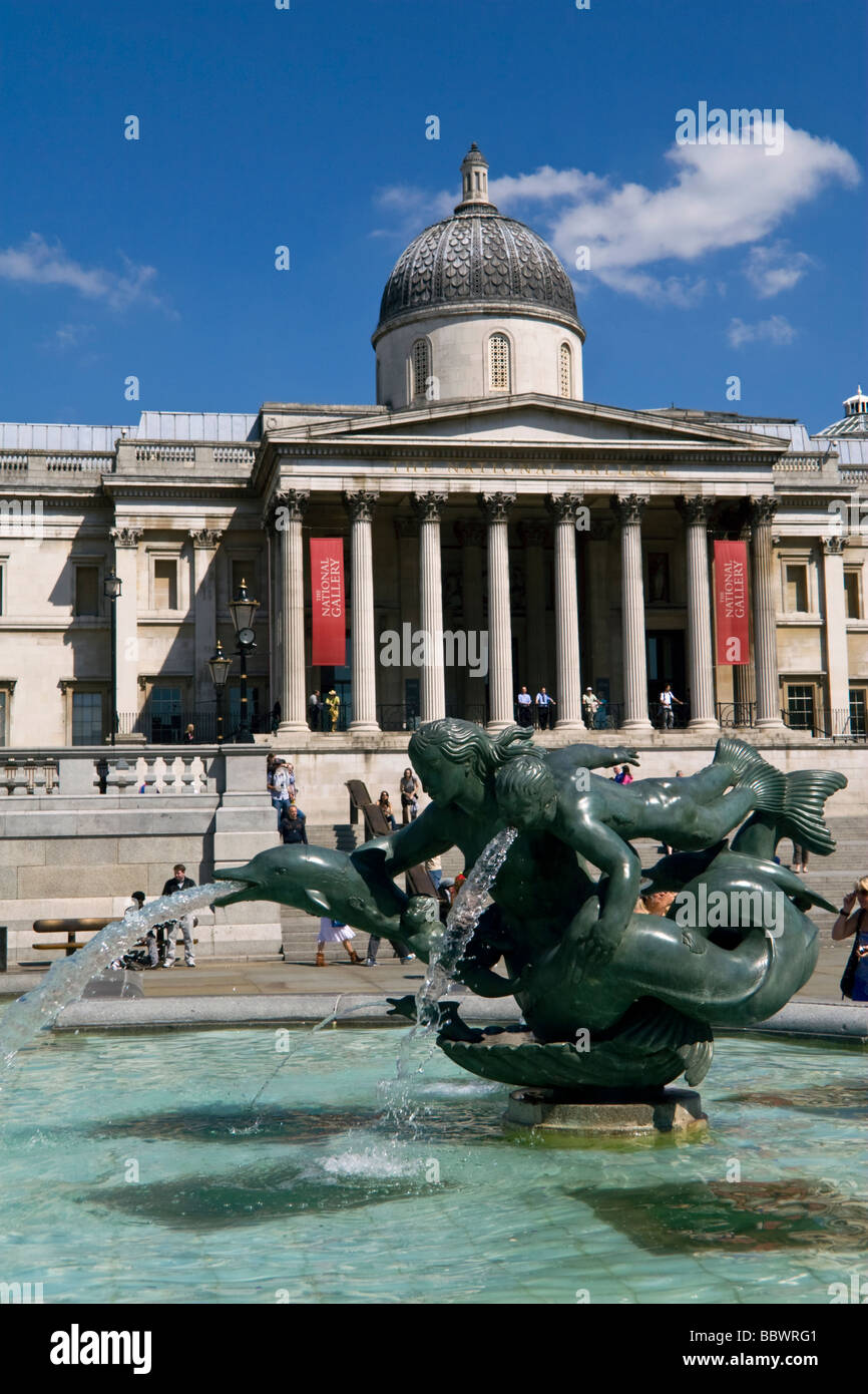 The National Gallery Trafalgar Square London UK Stock Photo - Alamy