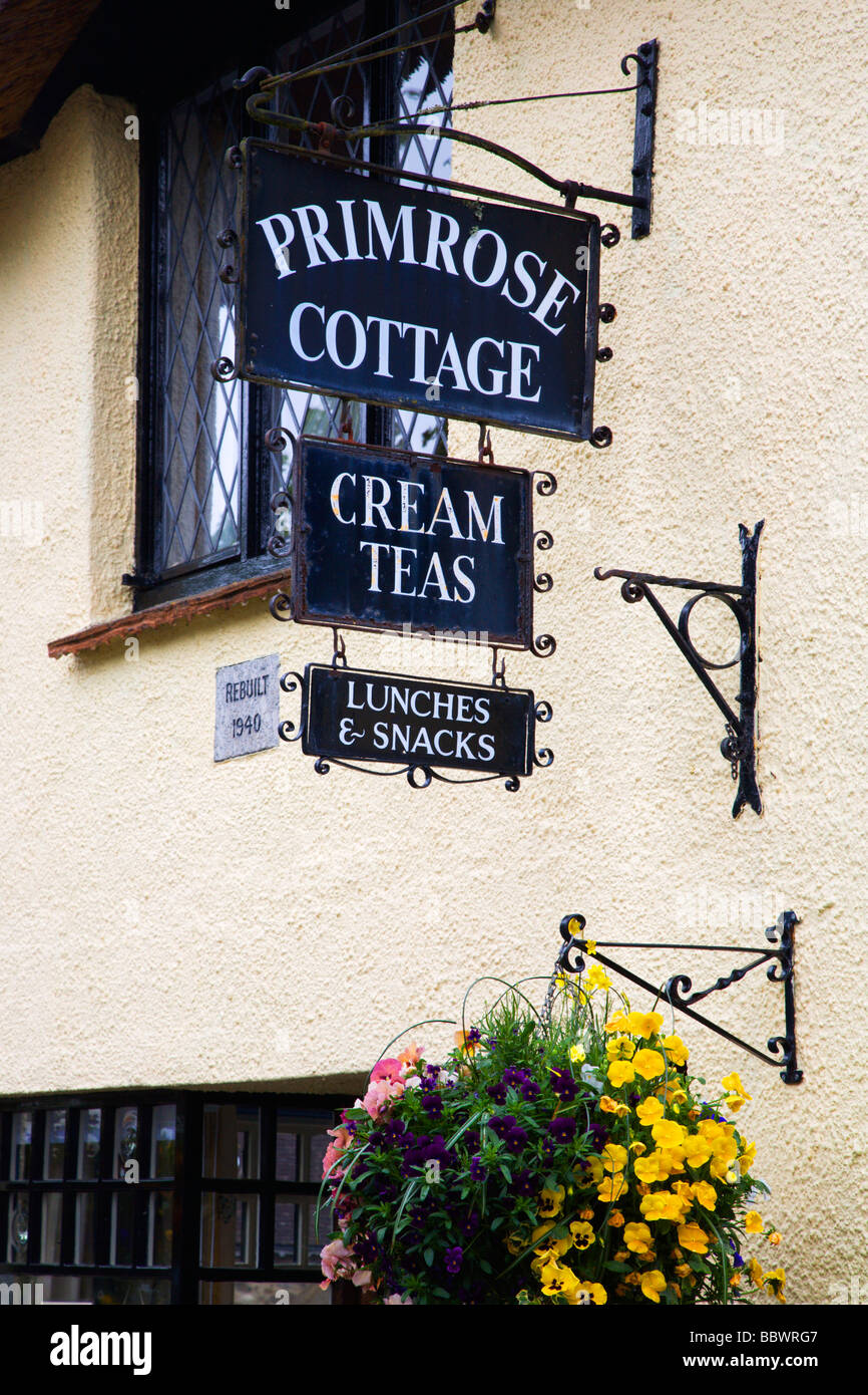 Devon cream tea sign hi-res stock photography and images - Alamy