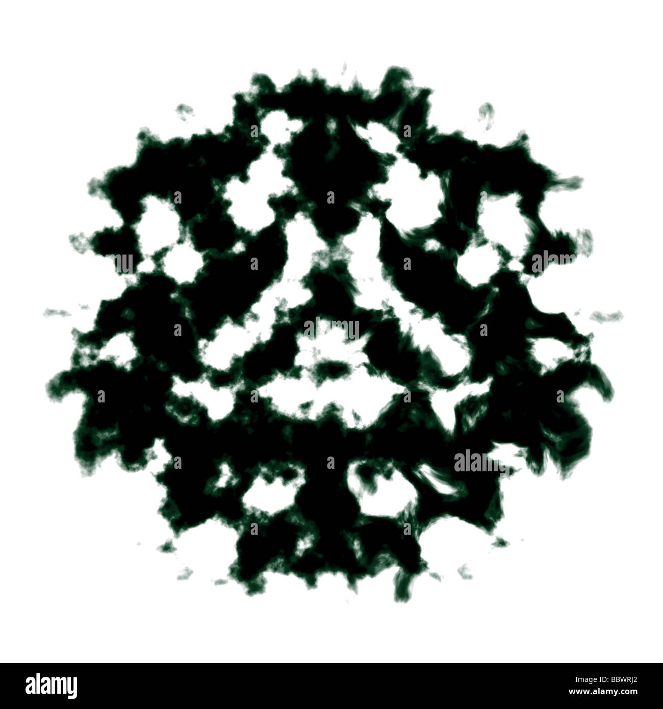 Rorschach inkblot test illustration random abstract design Stock Photo ...