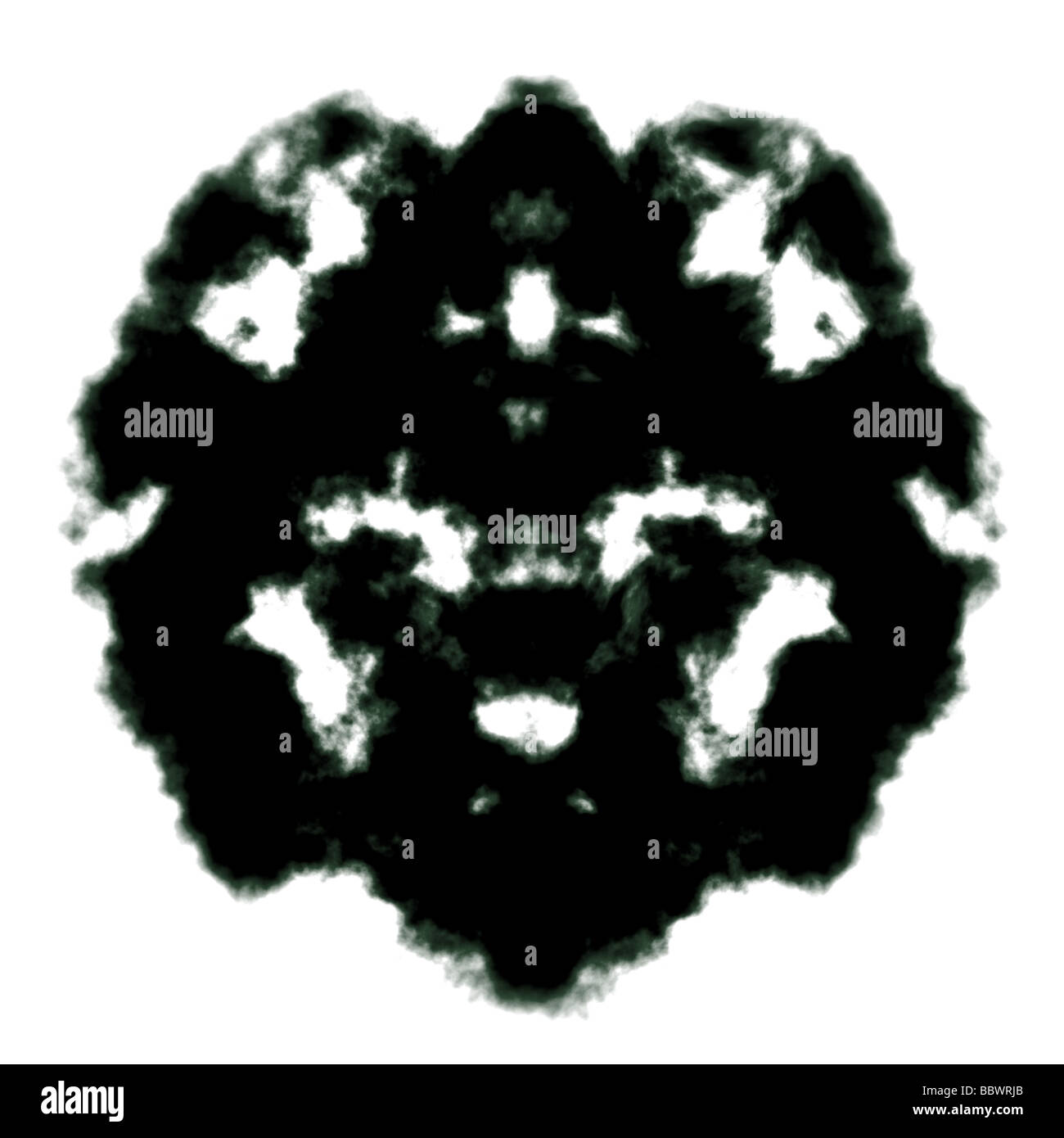 Rorschach inkblot test illustration random abstract design Stock Photo ...