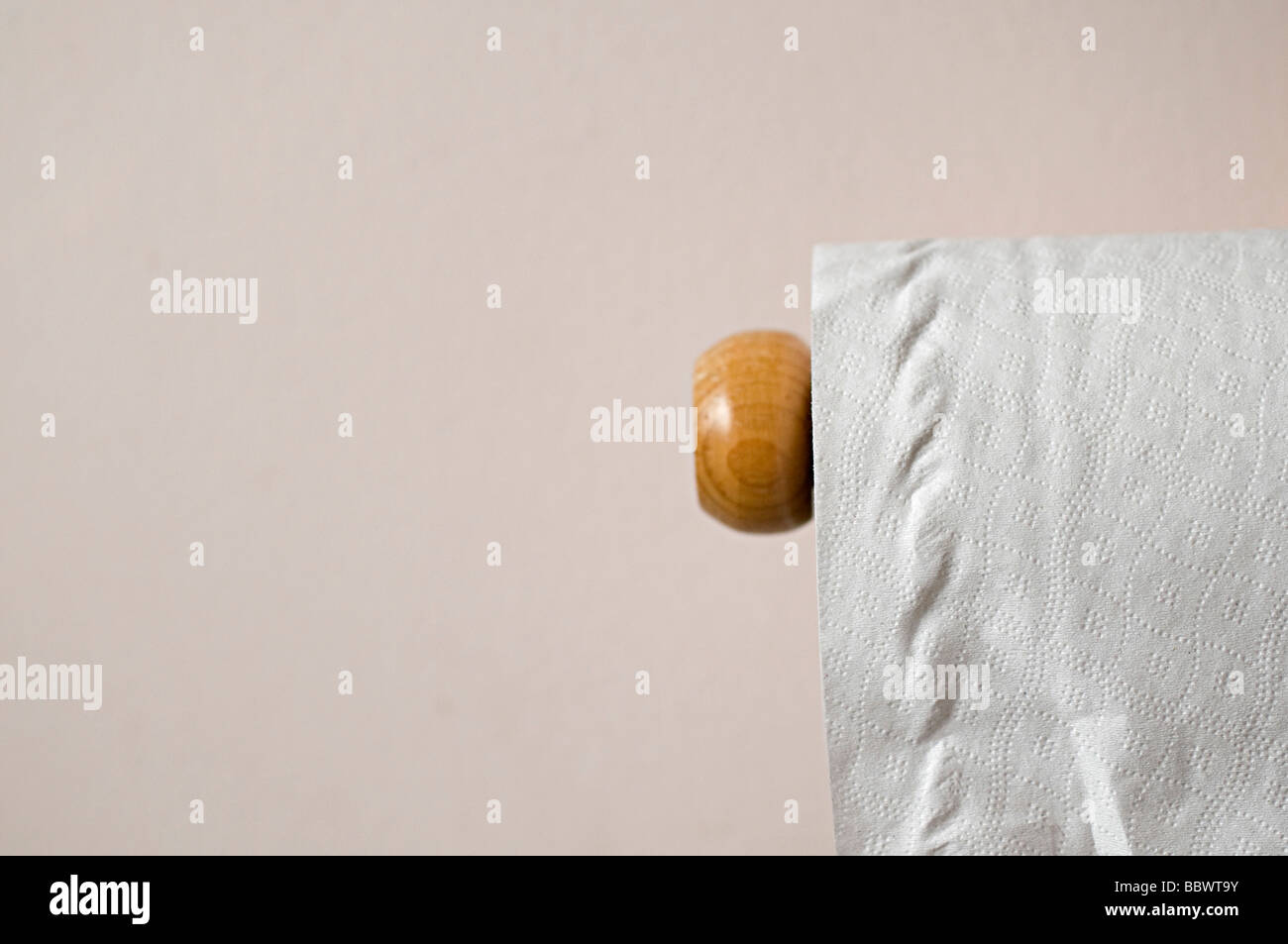 toilet roll hanging on the wall in a toilet Stock Photo - Alamy