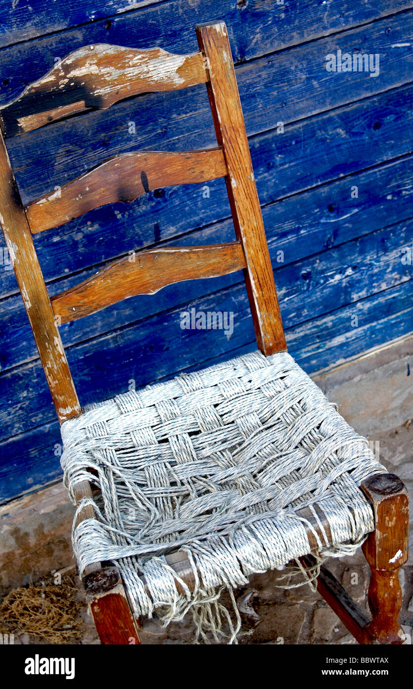 Old chair outside beech hut hi-res stock photography and images - Alamy