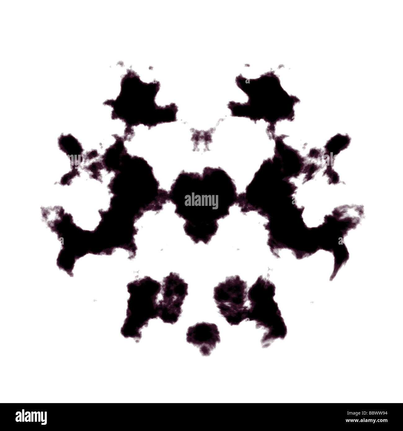 Rorschach inkblot test illustration random abstract design Stock Photo ...