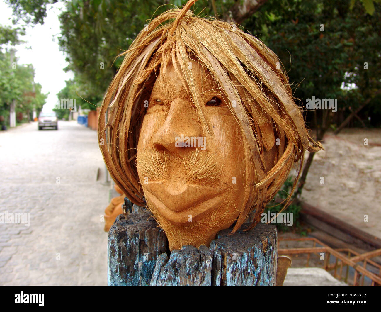 a rastafari man sculpture from bahia brazil Stock Photo - Alamy