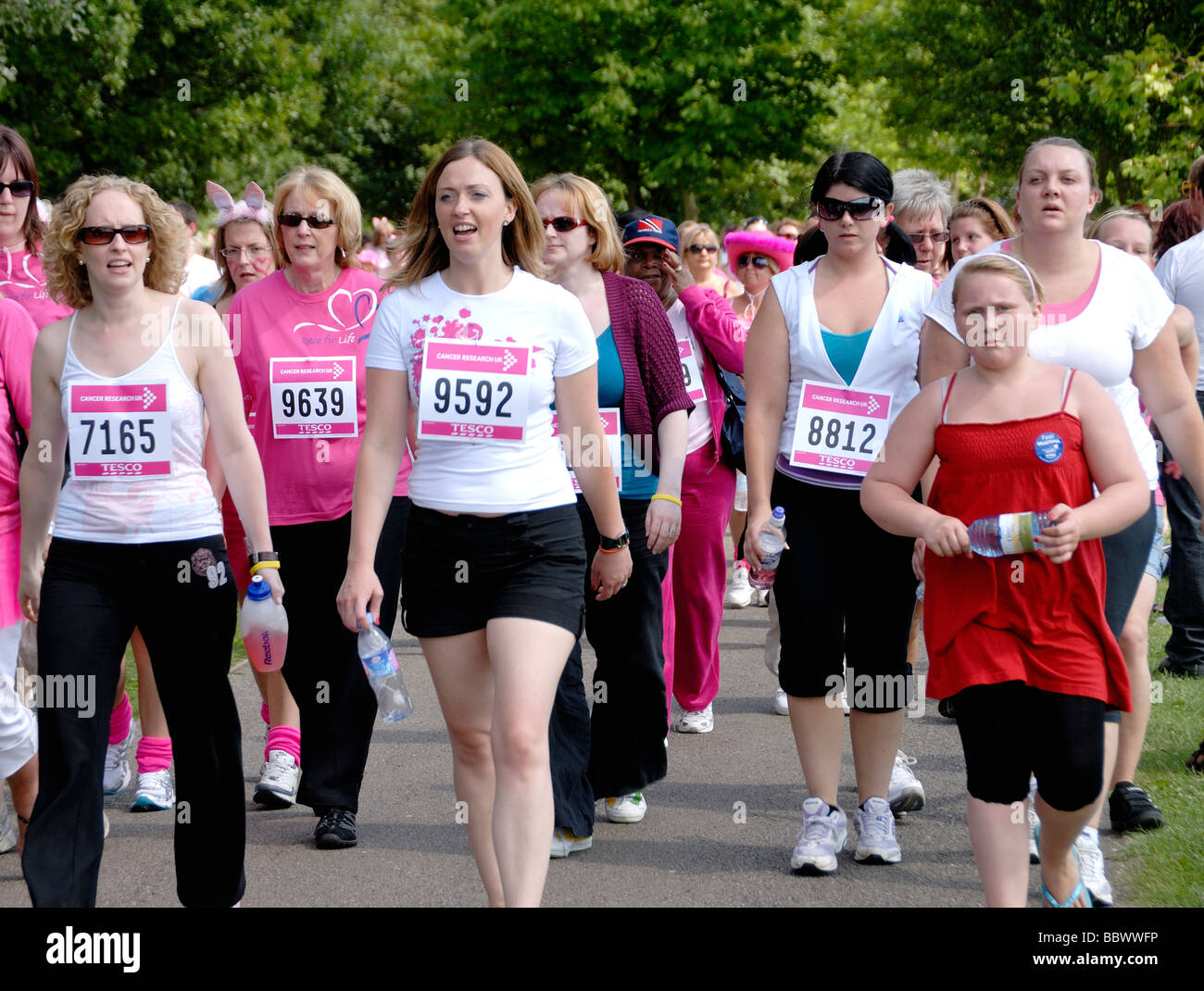 Race for Life Gloucester Park Basildon Essex 2009 Stock Photo - Alamy