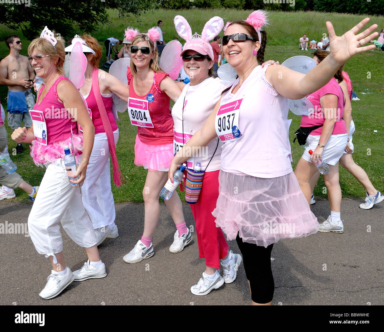 Race for Life Gloucester Park Basildon Essex 2009 Stock Photo - Alamy