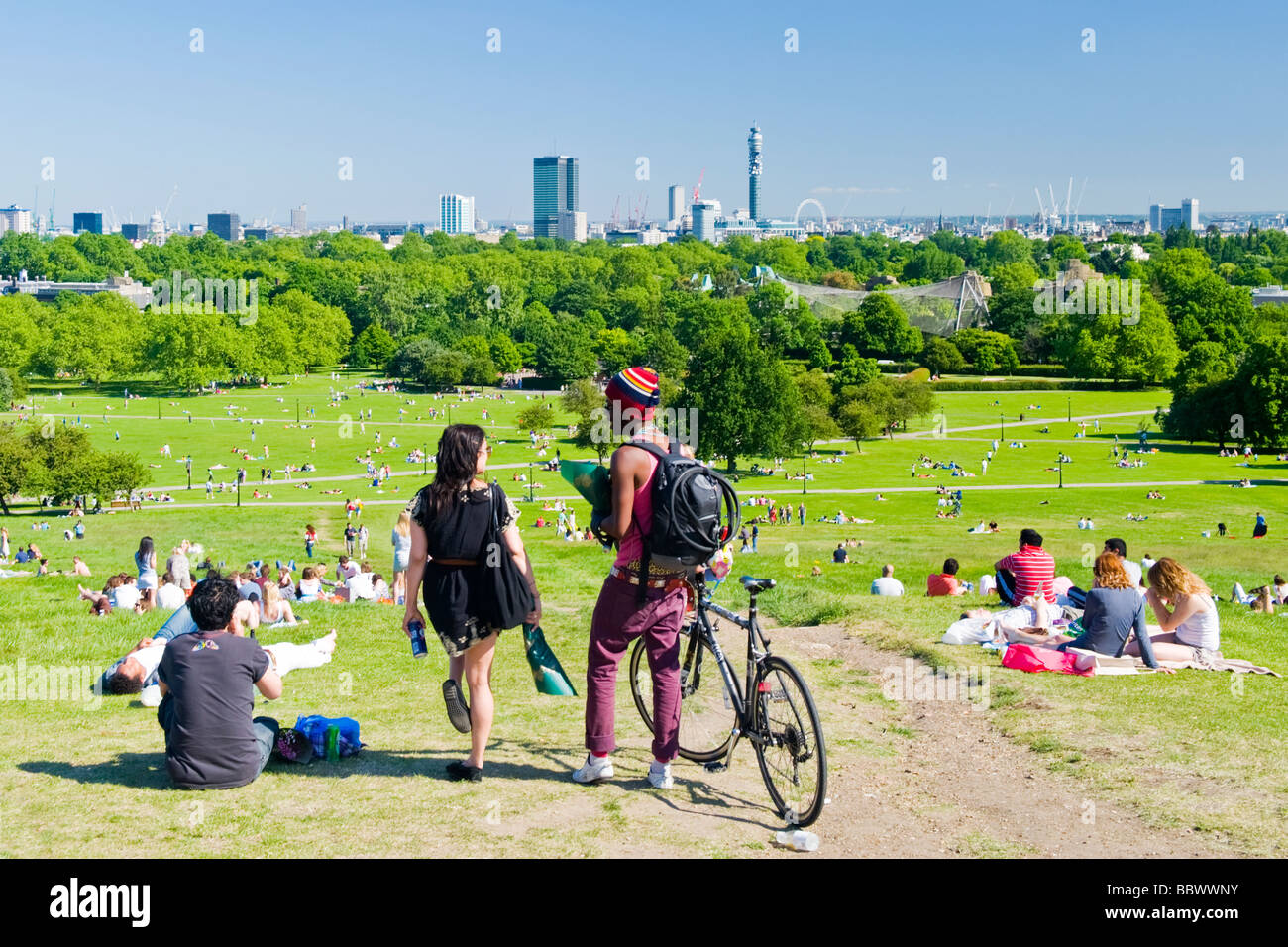 Stunning panorama from top of Primrose Hill City & West End landmarks ...