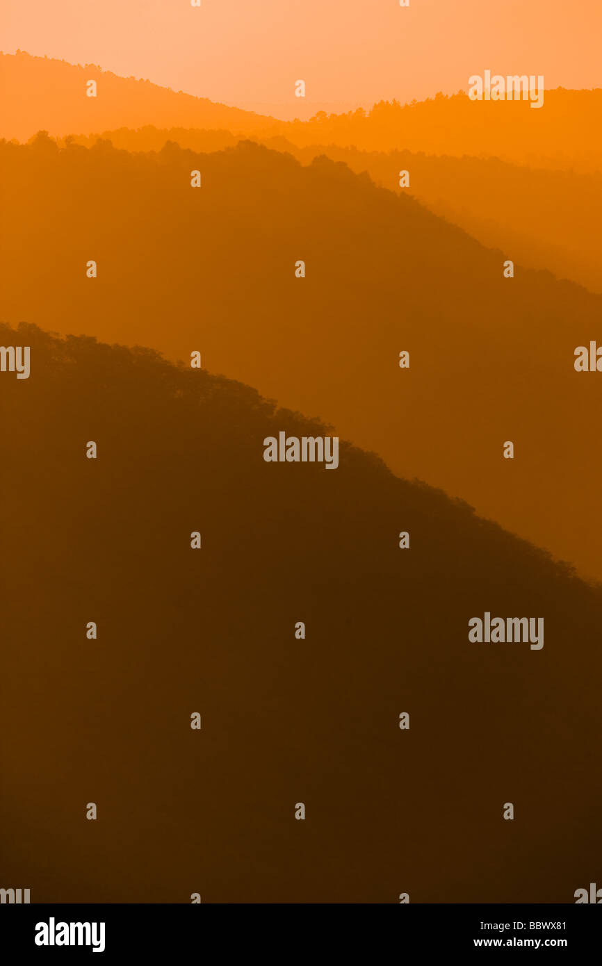 Mountain sunset appalachain mountains hi-res stock photography and ...