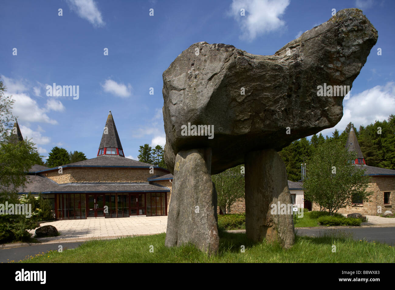 ulster history park and dolmen reconstruction at the entrance county ...