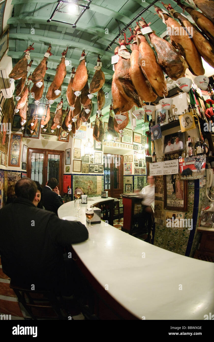 Ham hams hanging ceiling hi-res stock photography and images - Alamy