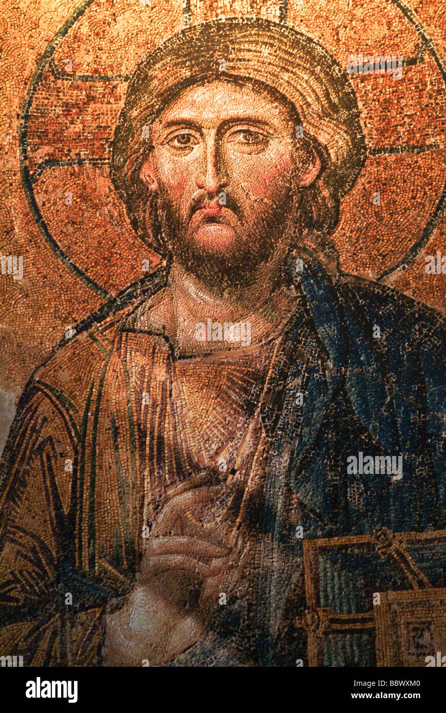 FROM BYZANTIUM PERIOD ICON IN ST SOPHIA / ISTANBUL / TURKEY Stock Photo ...
