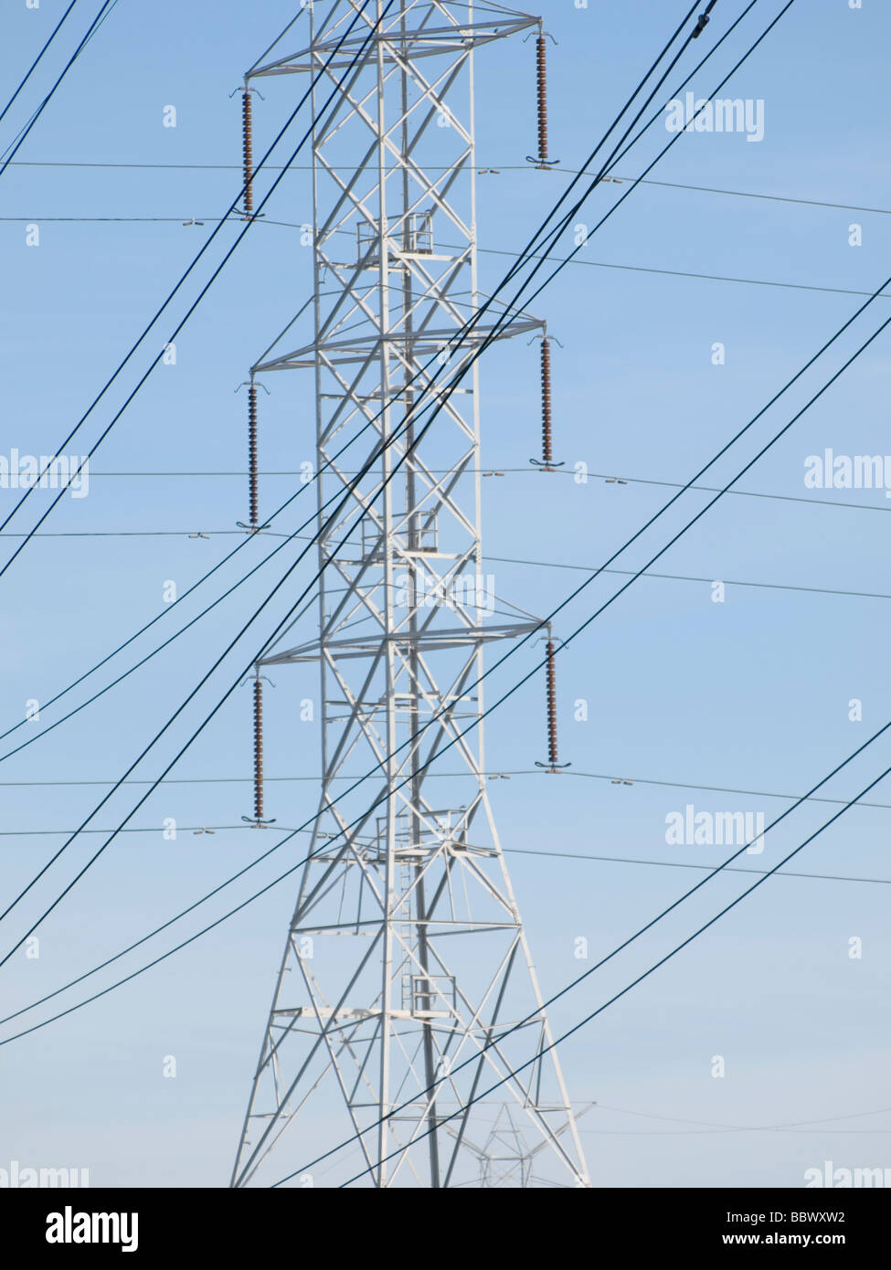Power lines cables electric power Stock Photo - Alamy