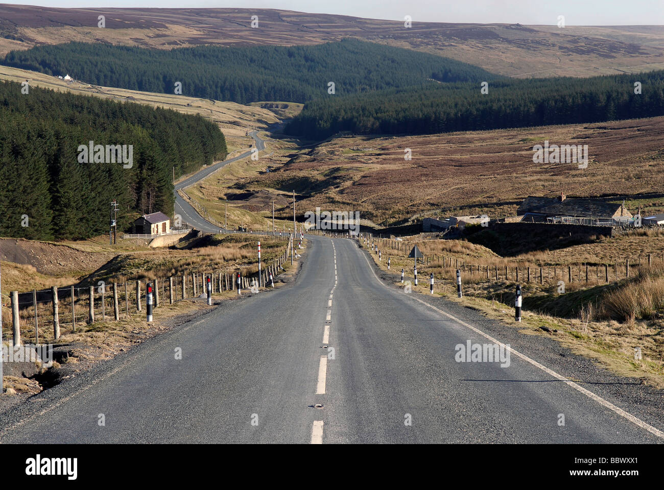 A689 heading towards Stanhope Stock Photo - Alamy