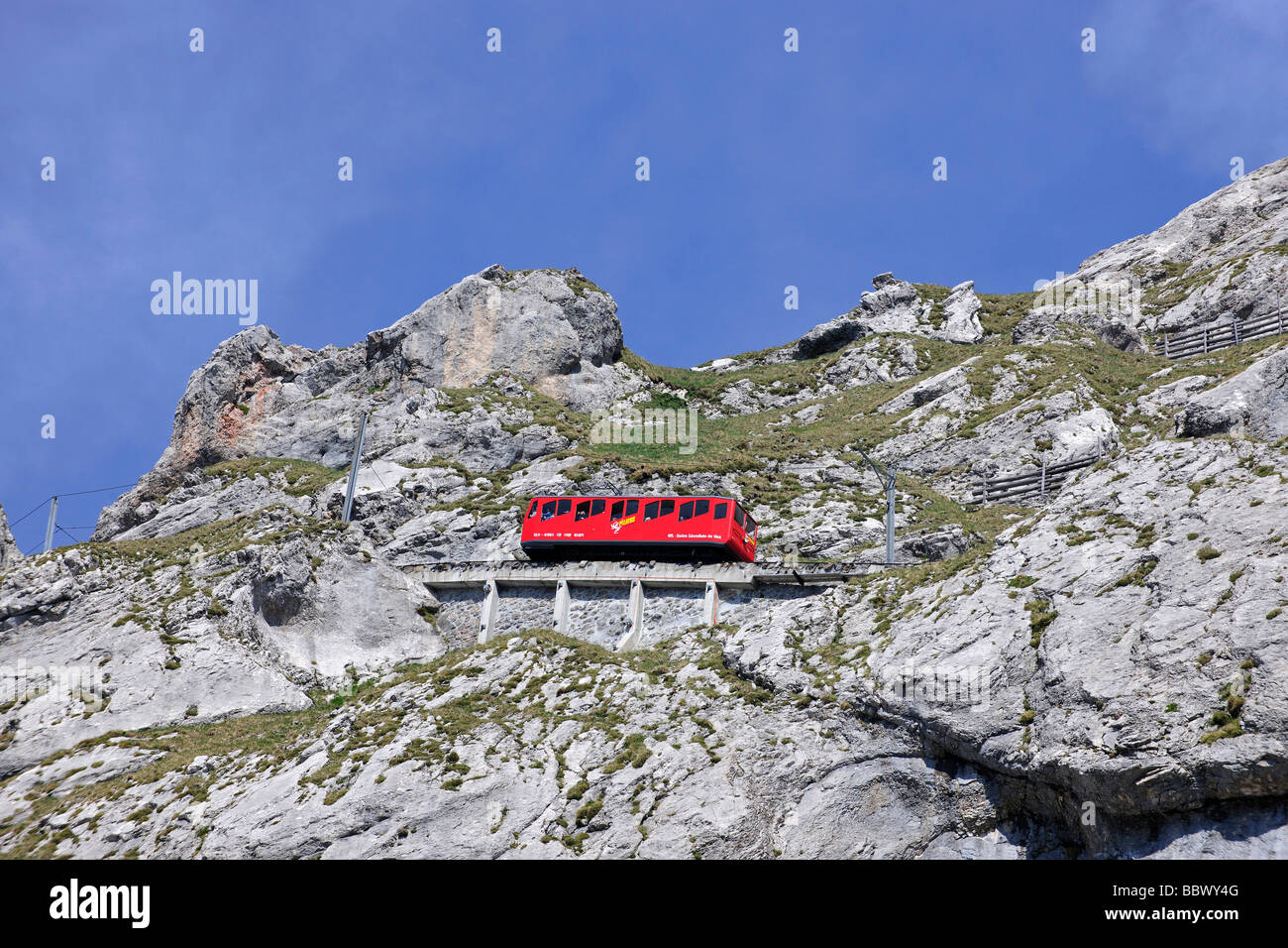 With 48 percent incline the steepest cog railway in the world, railway ...