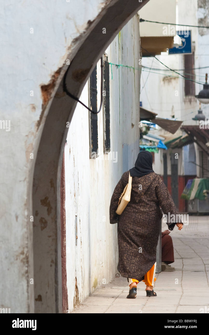 Muslim Woman in the Medina in Rabat Morrocco Stock Photo - Alamy