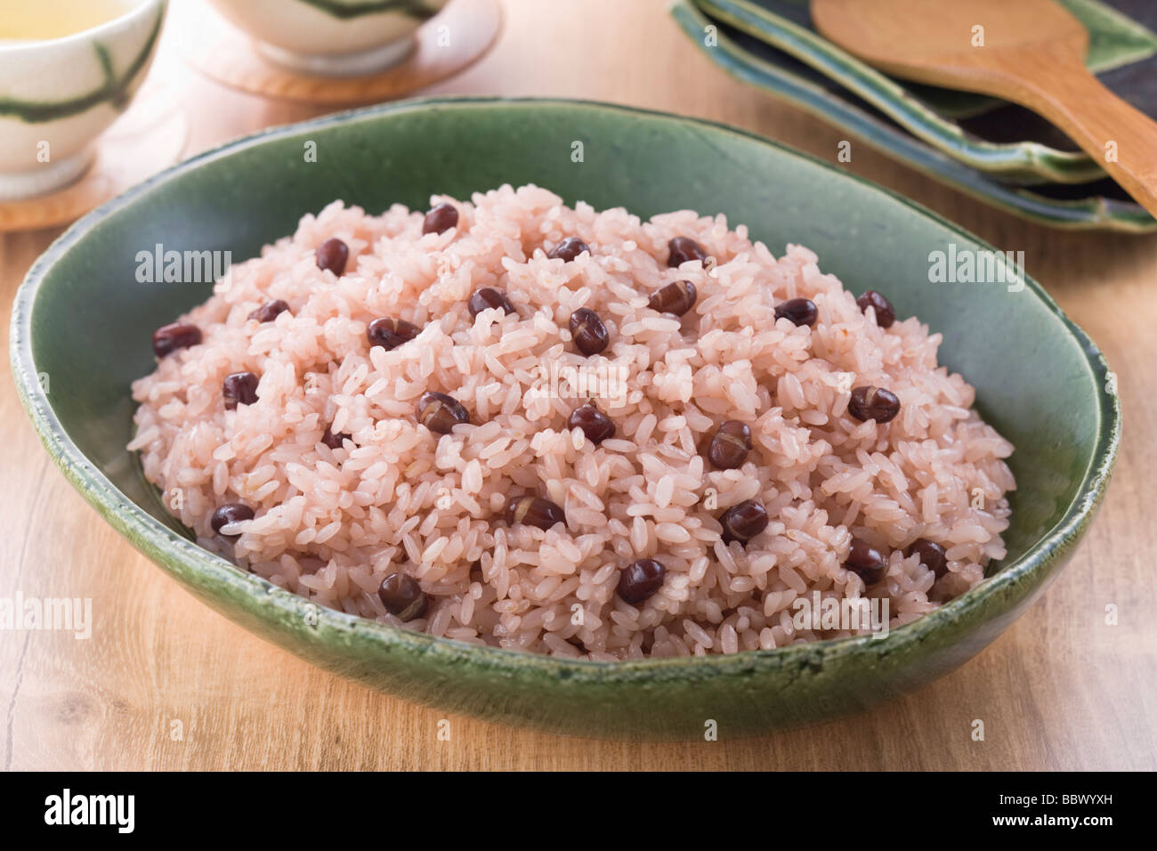 Steamed Rice with Red Beans Stock Photo - Alamy