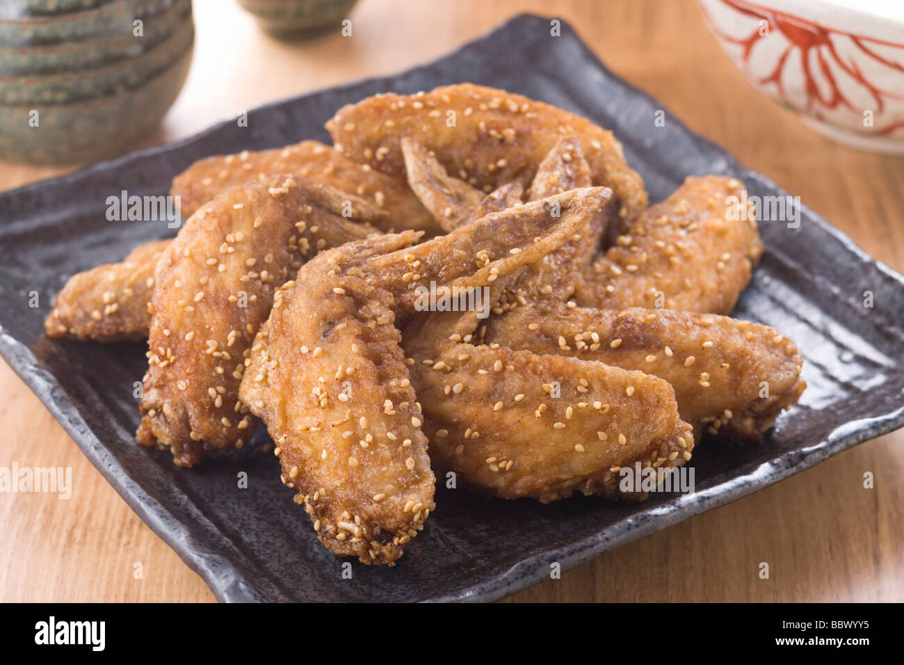 Fried Chicken Wing Stock Photo - Alamy