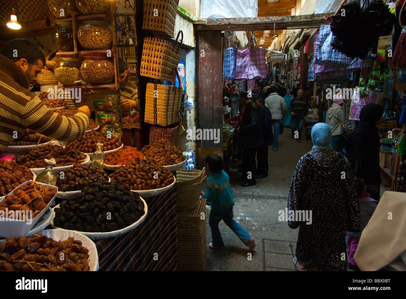 Date Shop in the Souk in Old Fez Morocco Stock Photo - Alamy