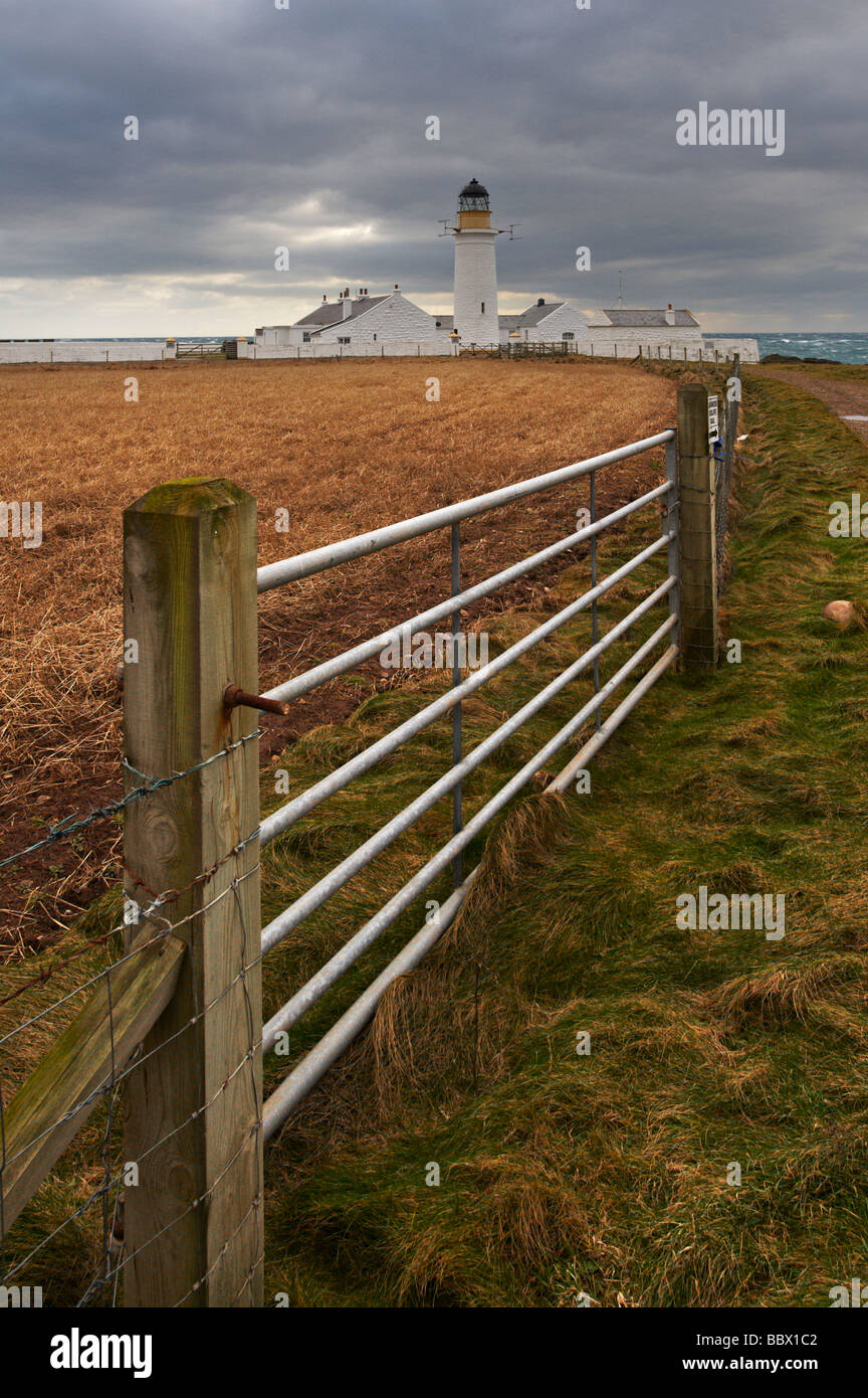 Lighthouse At Langness Isle Of Man Stock Photo - Alamy