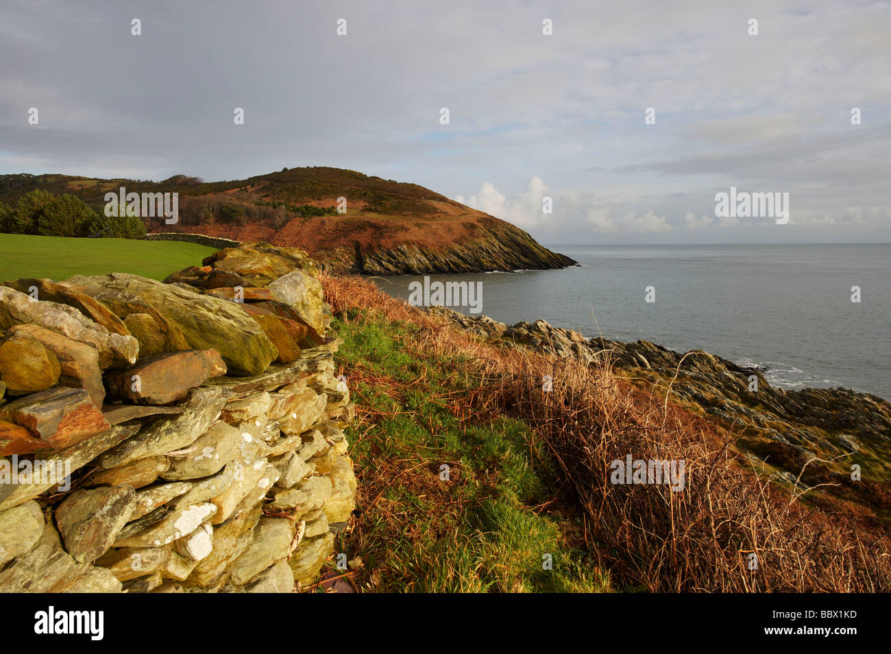 Maughold stone wall hi-res stock photography and images - Alamy