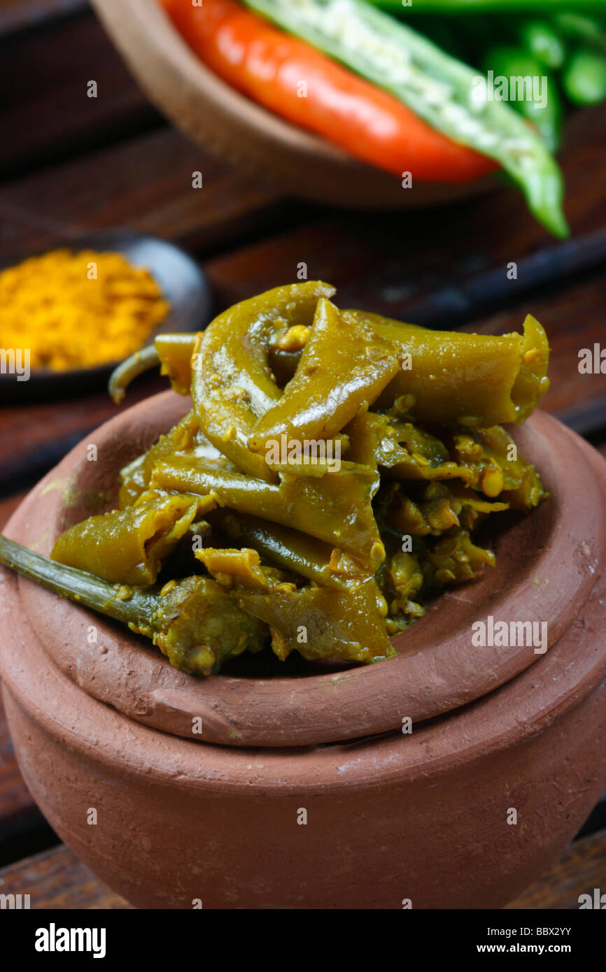 Chilly Pickle is a popular Indian pickle made out of Chilly or Mirch ...