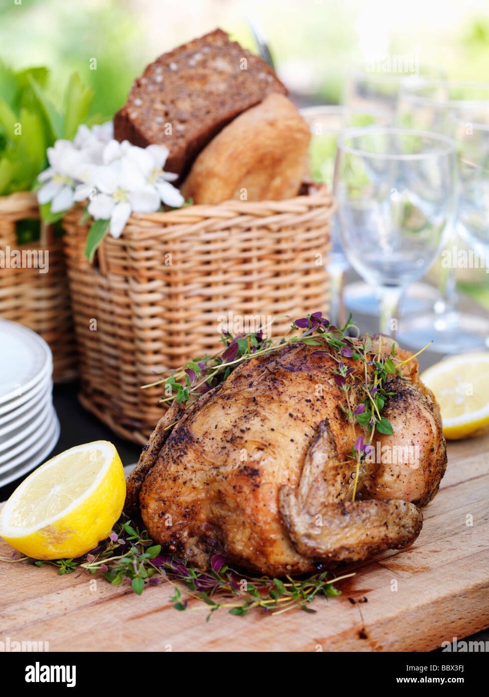 Smorgasbord outdoors Sweden Stock Photo - Alamy