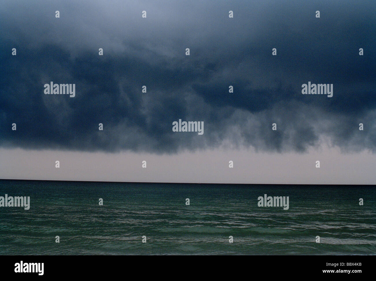 Bad weather over the ocean Poland Stock Photo - Alamy