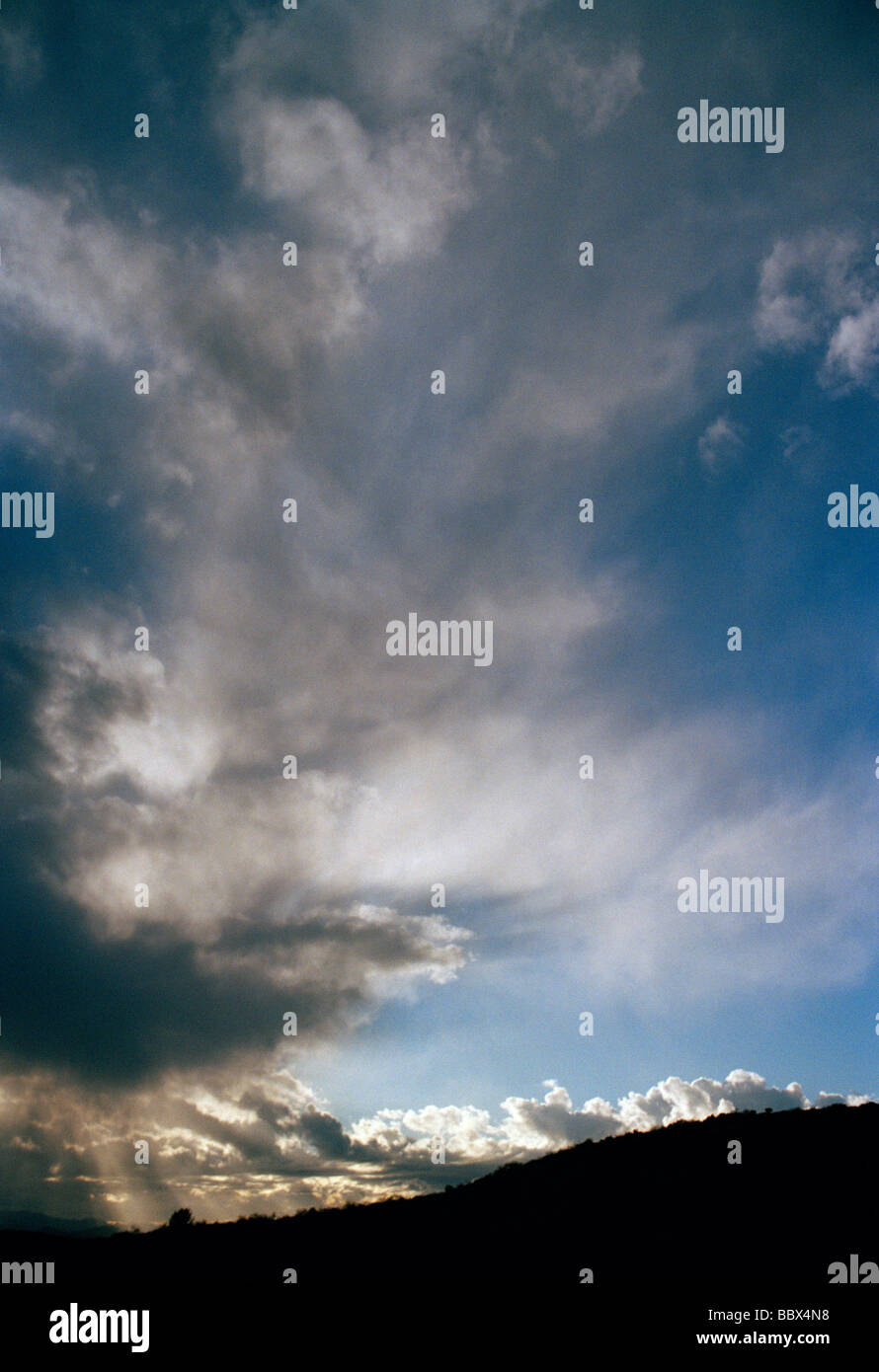A sky over open landscape Arizona USA Stock Photo - Alamy