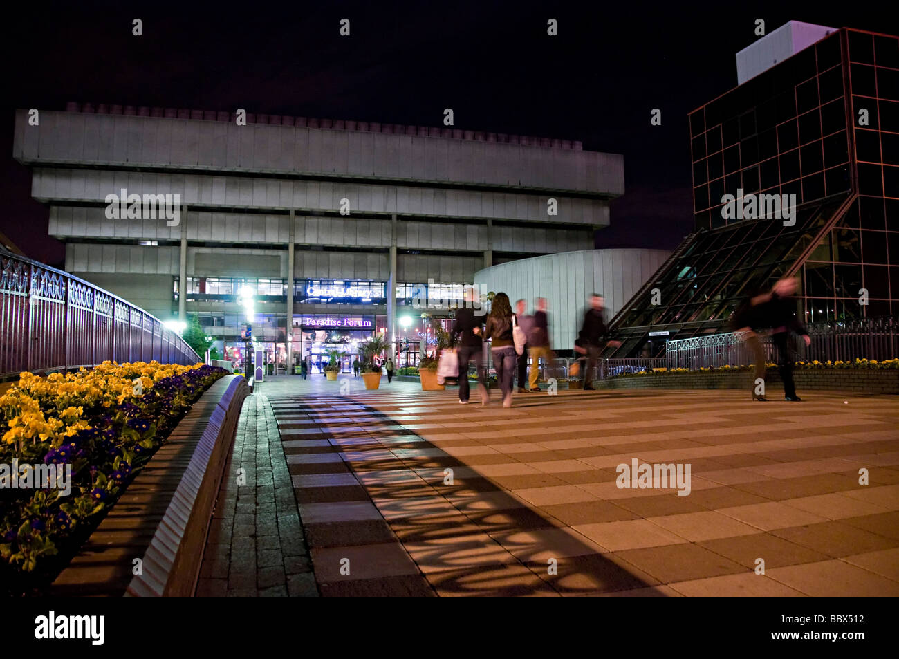 The entrance of Birmingham Central Library and Paradise Forum from ...