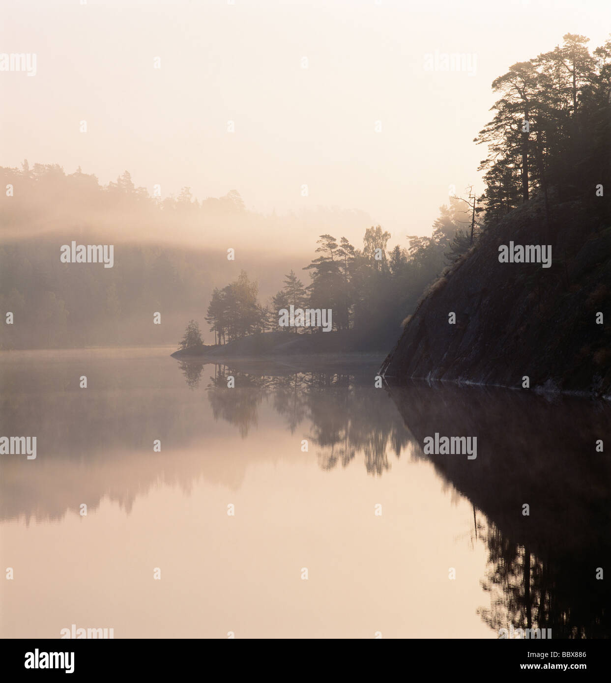 Serene river scene dusk hi-res stock photography and images - Alamy