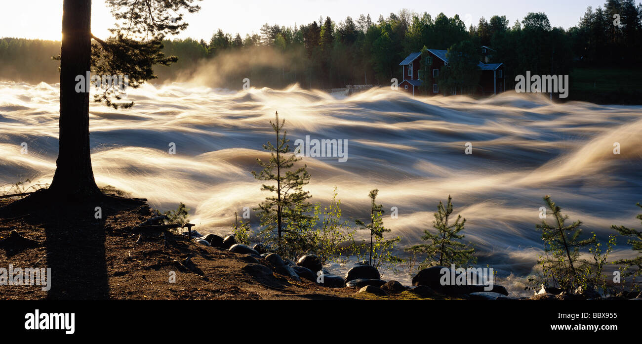 A river Vasterbotten Sweden Stock Photo - Alamy