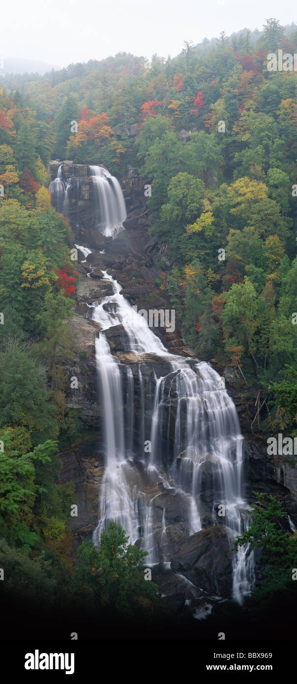 Waterfall and fall colors Stock Photo - Alamy