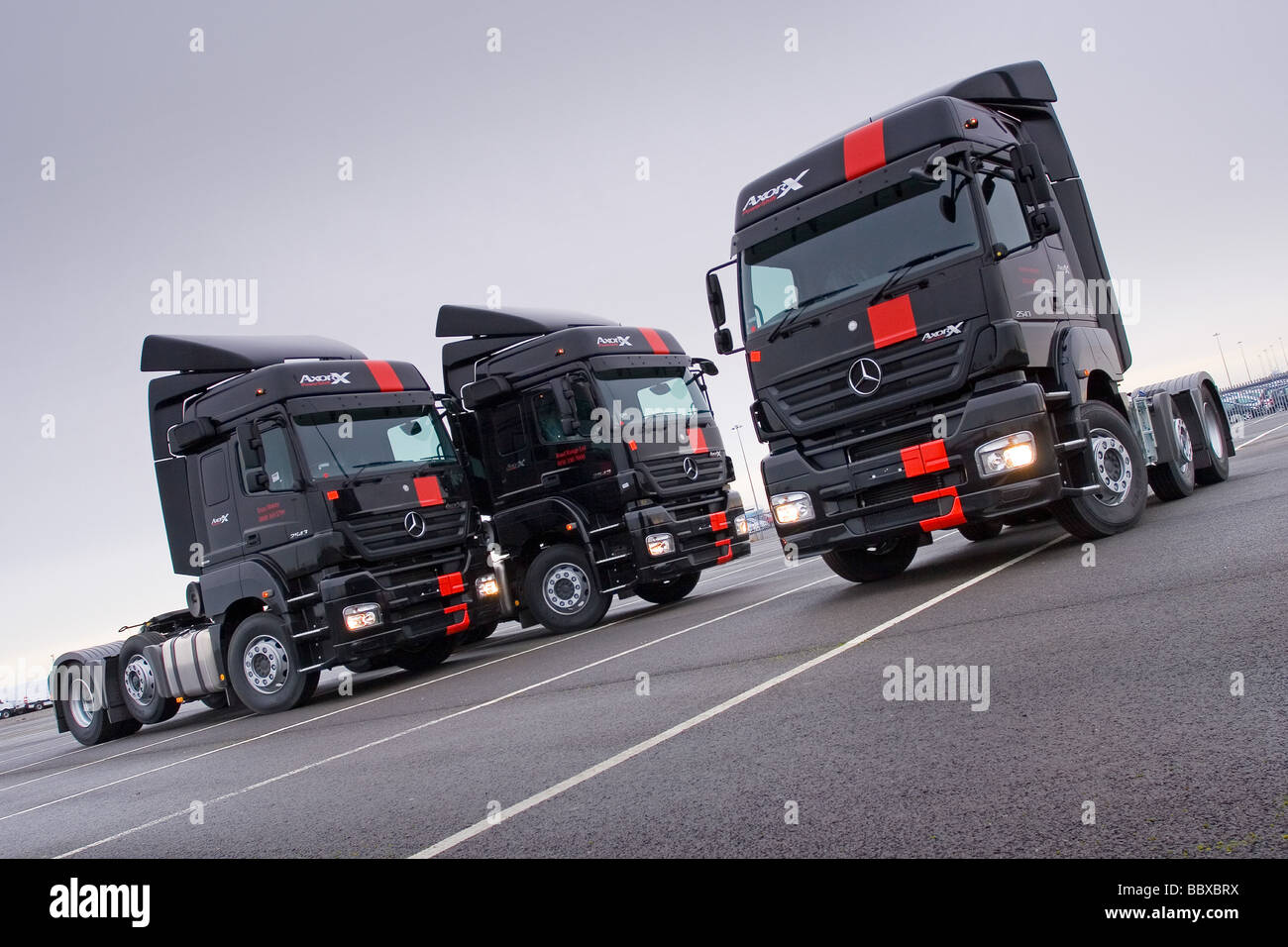 Mercedes Benz Axor X trucks Stock Photo - Alamy