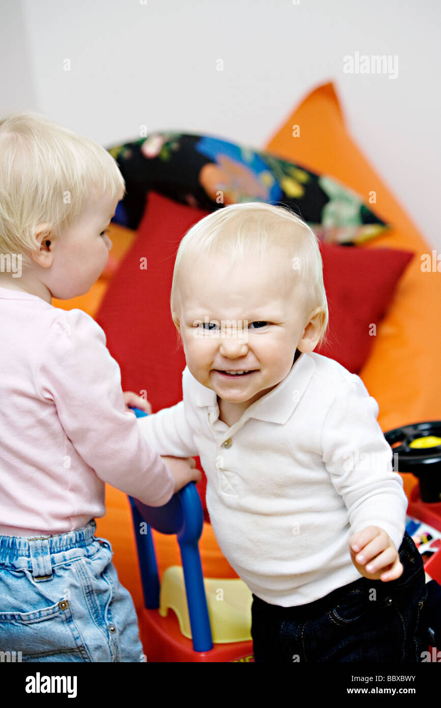 Children playing Sweden Stock Photo - Alamy