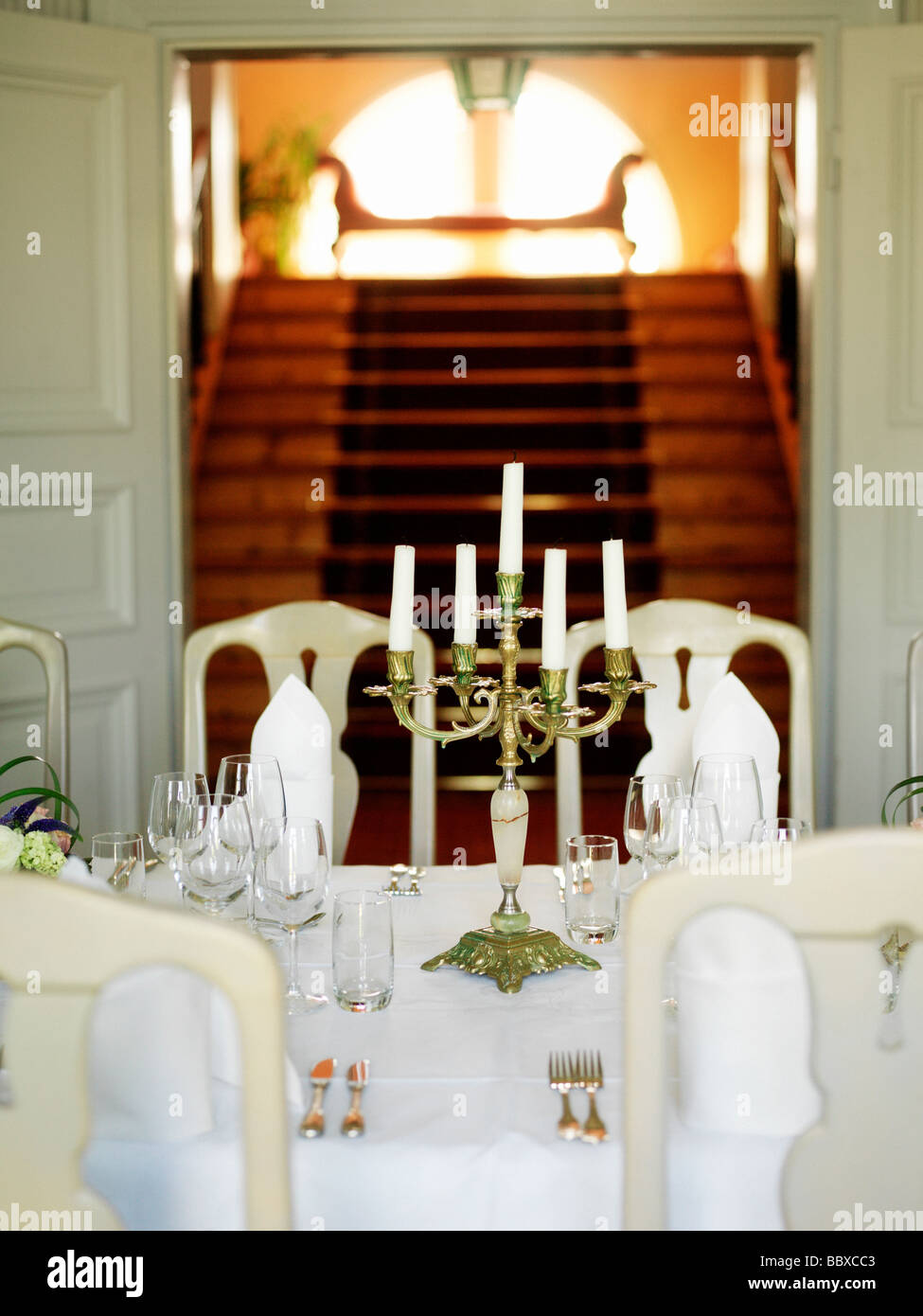 A dining-room in a manor house Sweden Stock Photo - Alamy