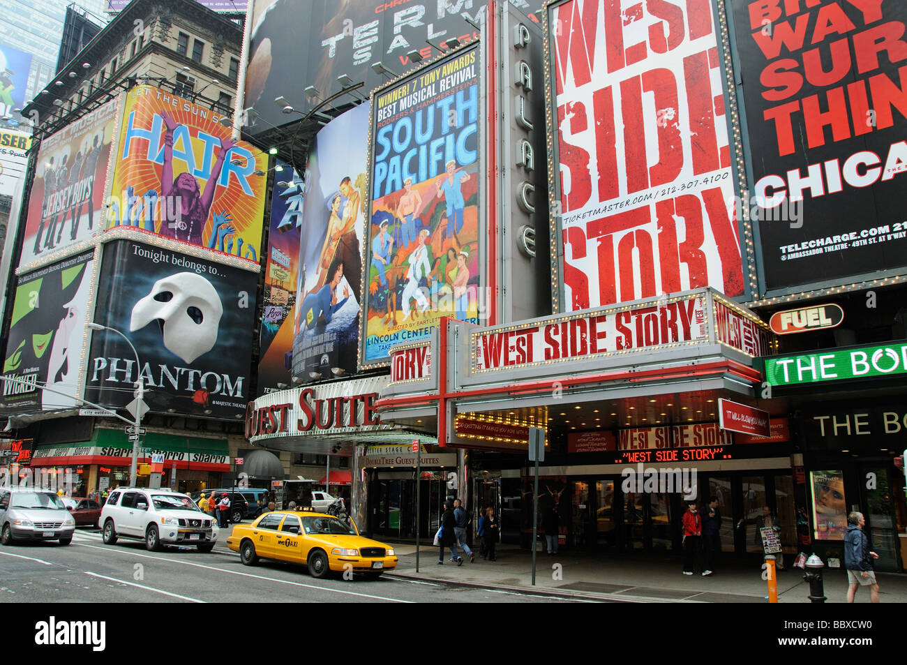 New York theater district NYC USA Stock Photo - Alamy