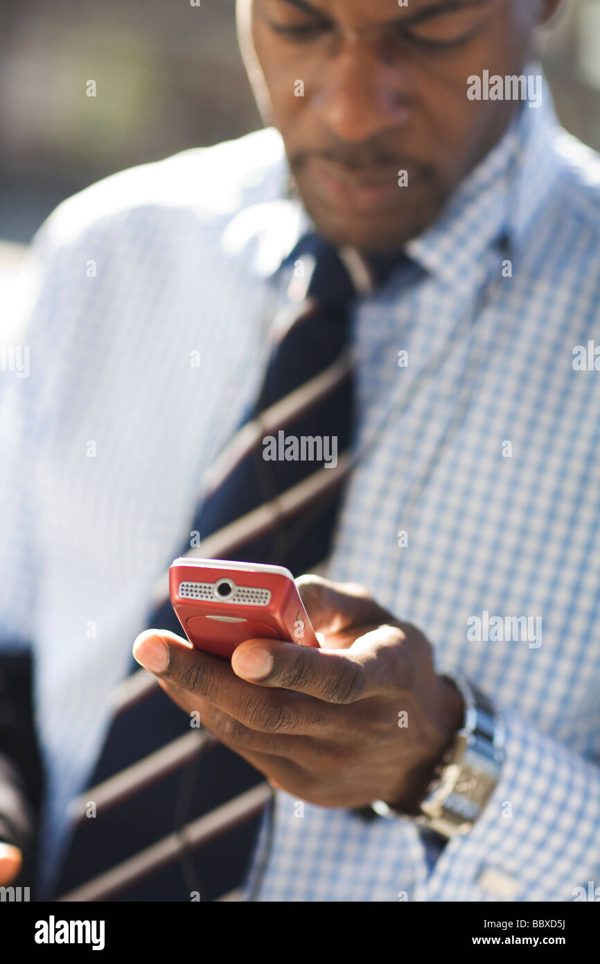 A businessman using a mobile phone Stockholm Sweden Stock Photo - Alamy