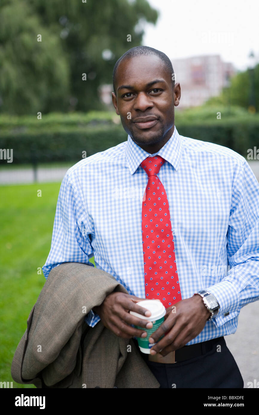 Mature businessman thinking coffee hi-res stock photography and images ...