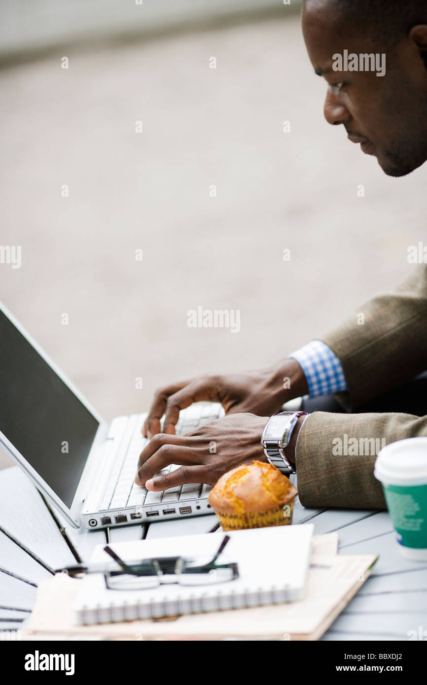A man using a mobile phone Stockholm Sweden Stock Photo - Alamy