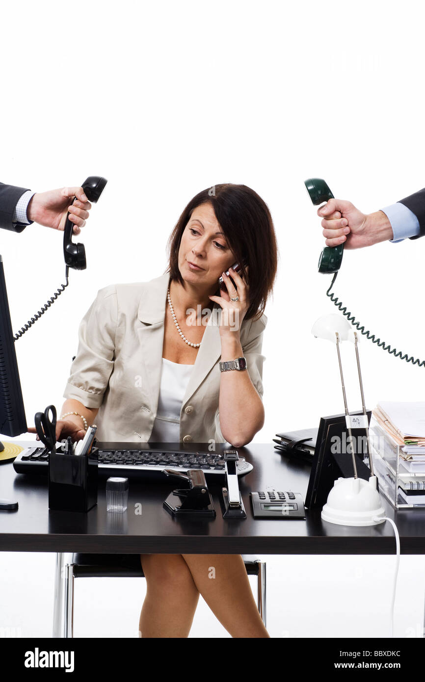 Woman ignored work hi-res stock photography and images - Alamy