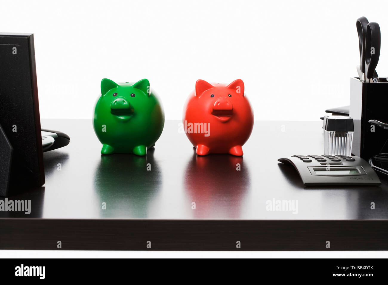 Two piggy banks Stock Photo - Alamy