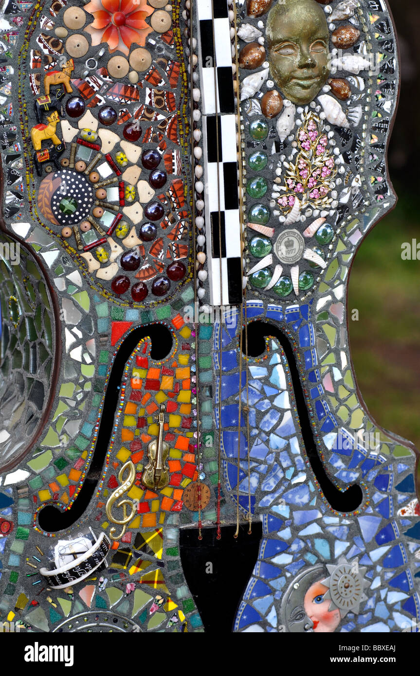 Mosaic on musical instrument Stock Photo - Alamy