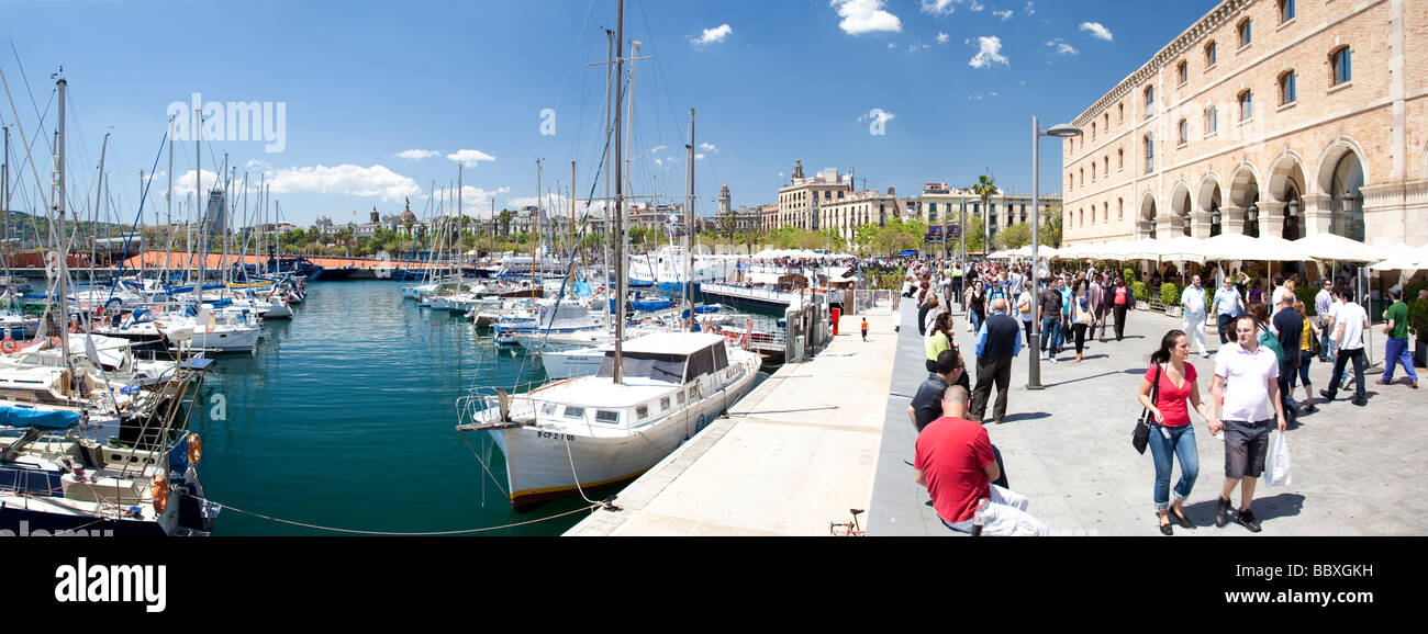 Barcelona Harbour, Spain Stock Photo - Alamy