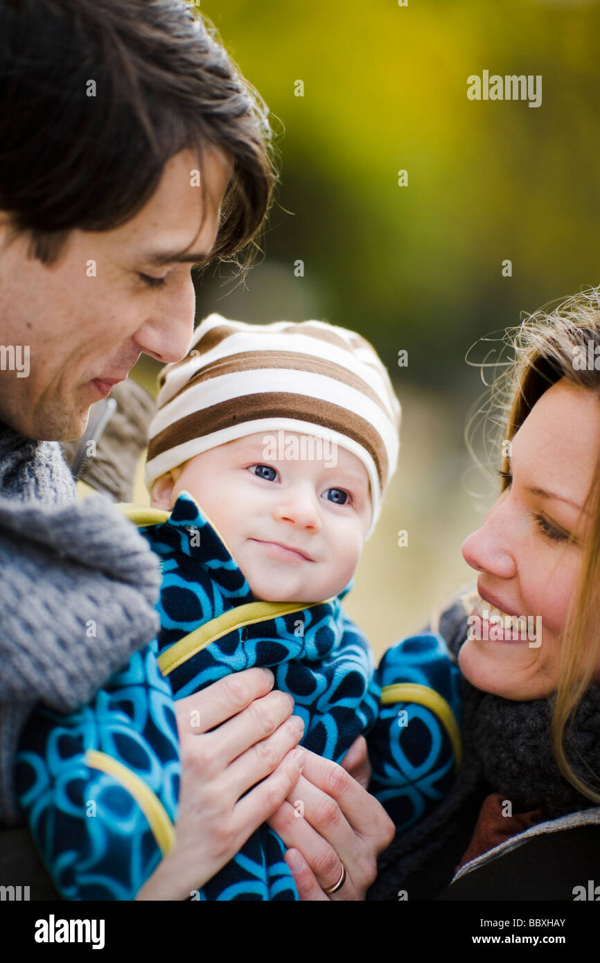 A smiling family Sweden Stock Photo - Alamy