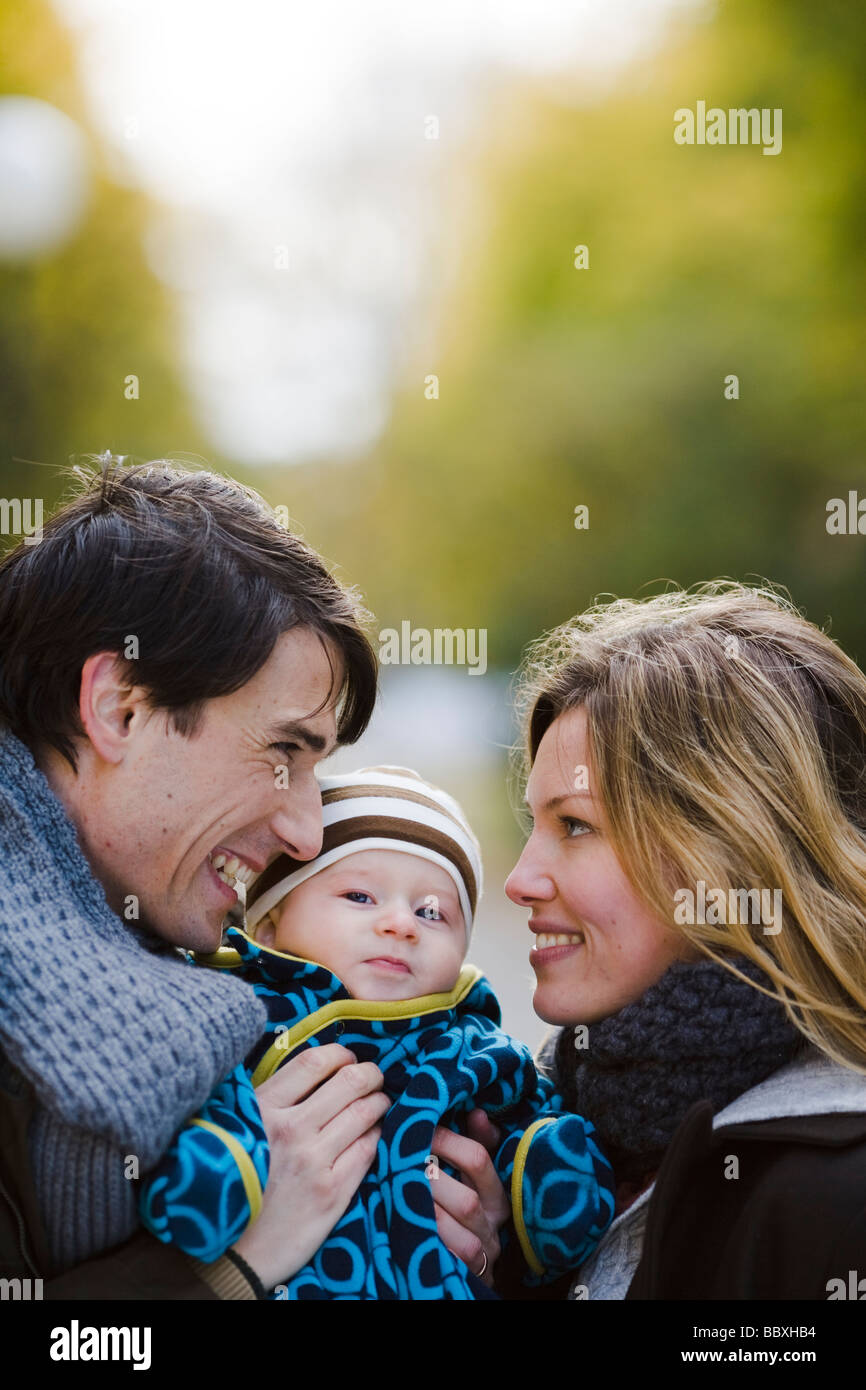 A smiling family Sweden Stock Photo - Alamy