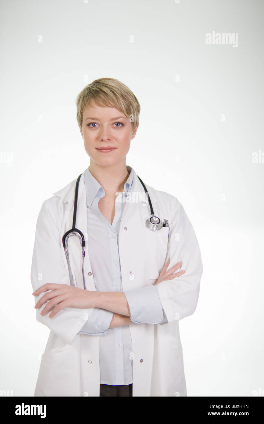Portrait of a female doctor Sweden Stock Photo - Alamy