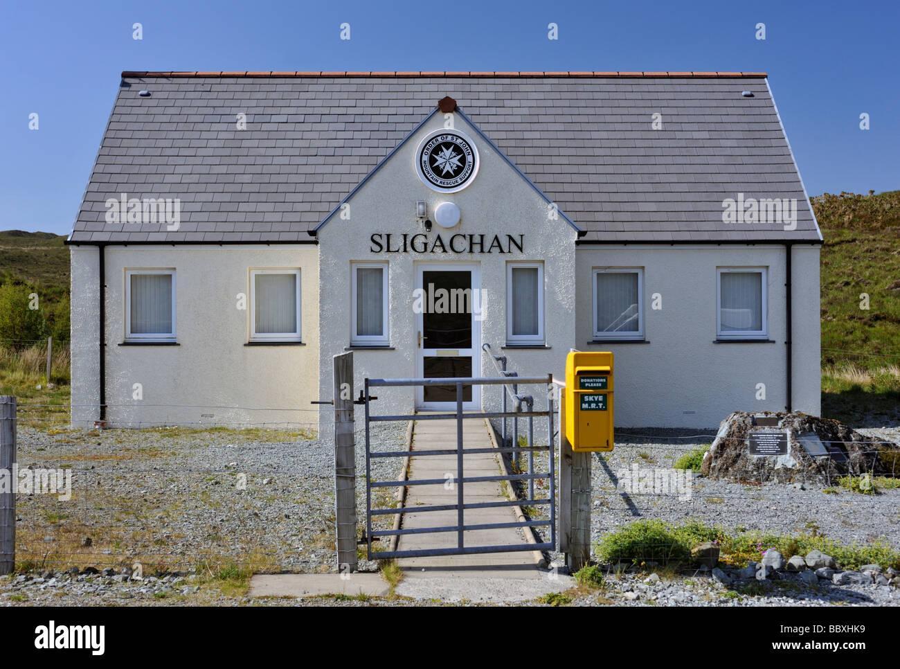 Skye Mountain Rescue base, Sligachan, Isle of Skye, Inner Hebrides ...