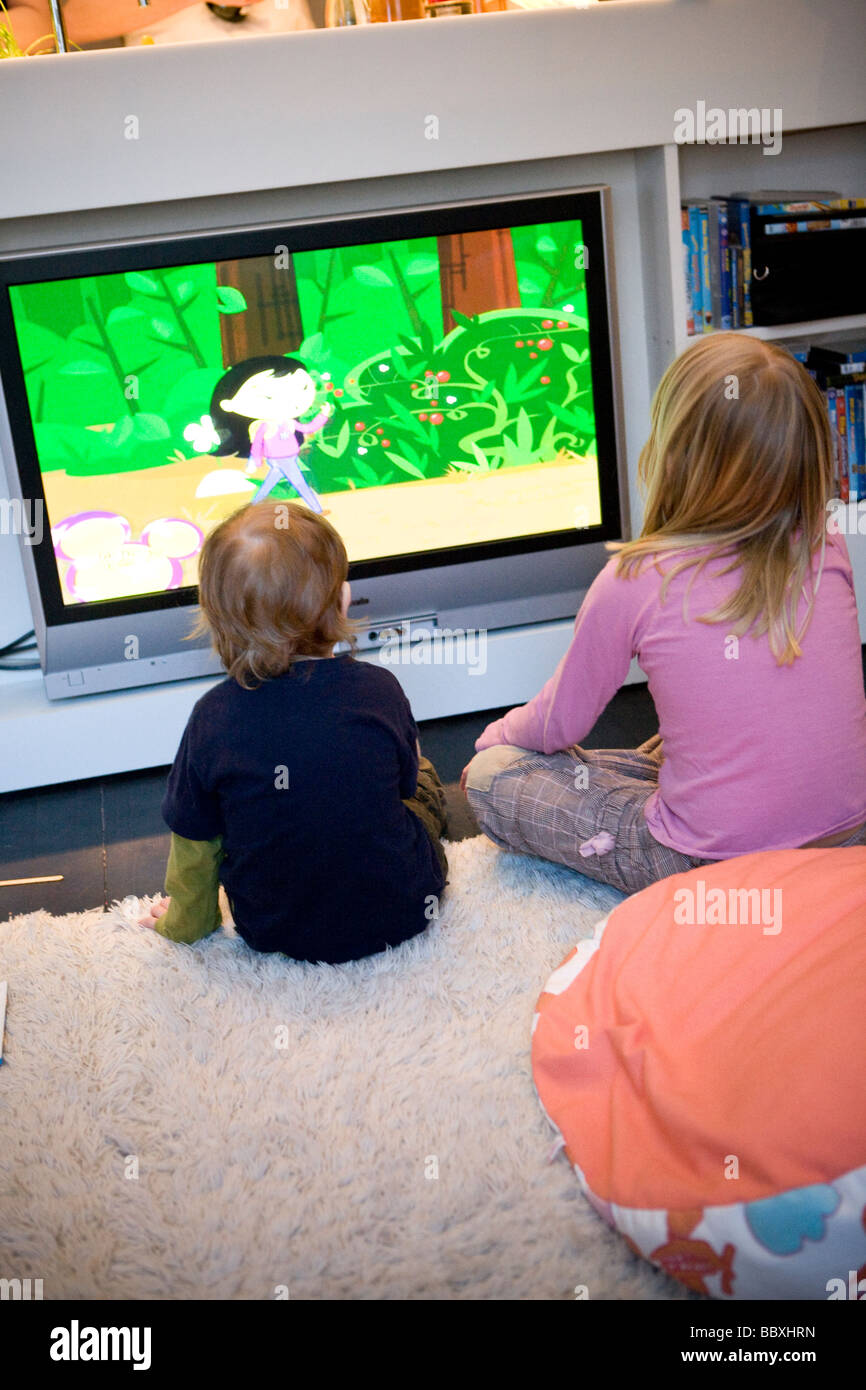 Kids Watching Cartoons